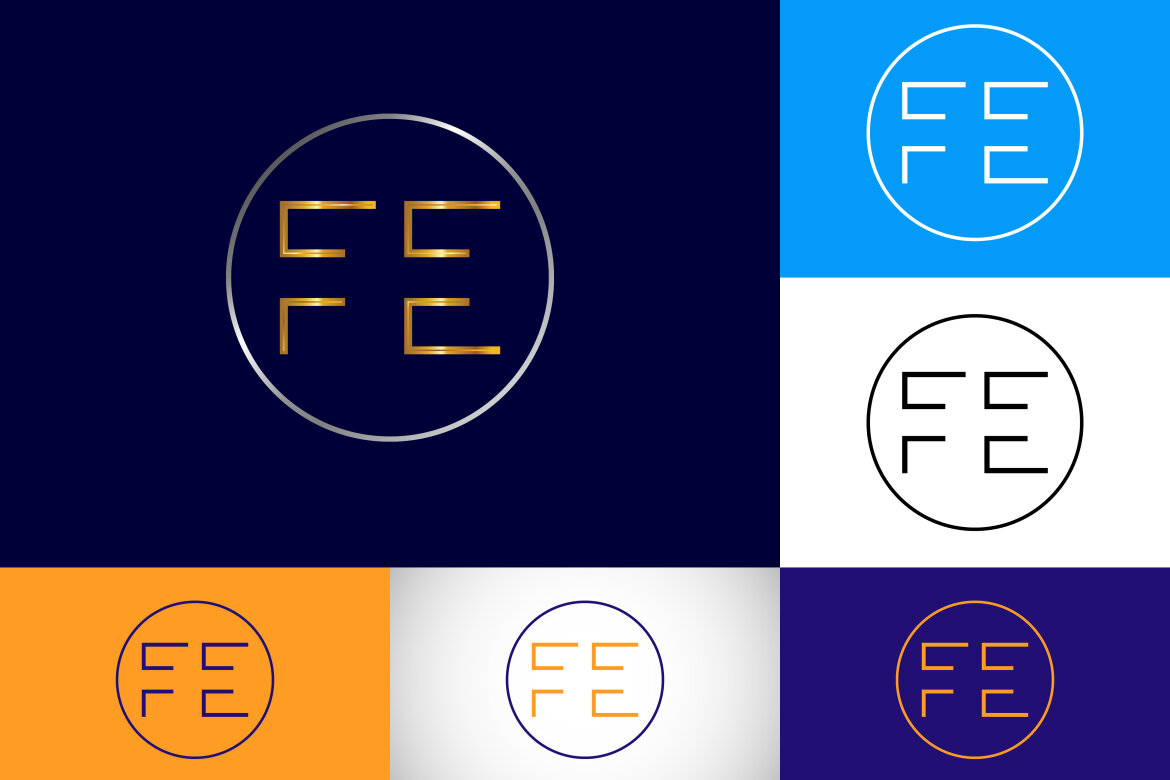 Initial Letter F E Logo Design | Deeezy