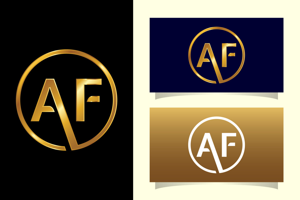 Initial Letter A F Logo | Deeezy