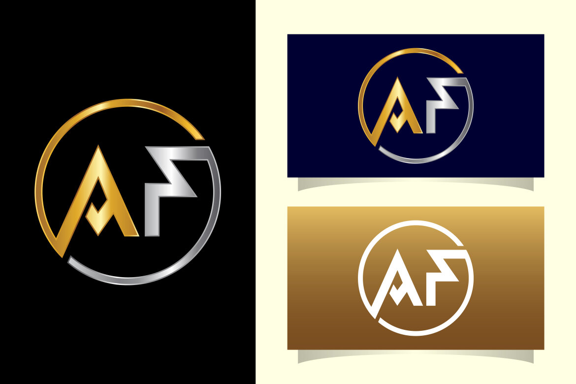Initial Letter A F Logo | Deeezy