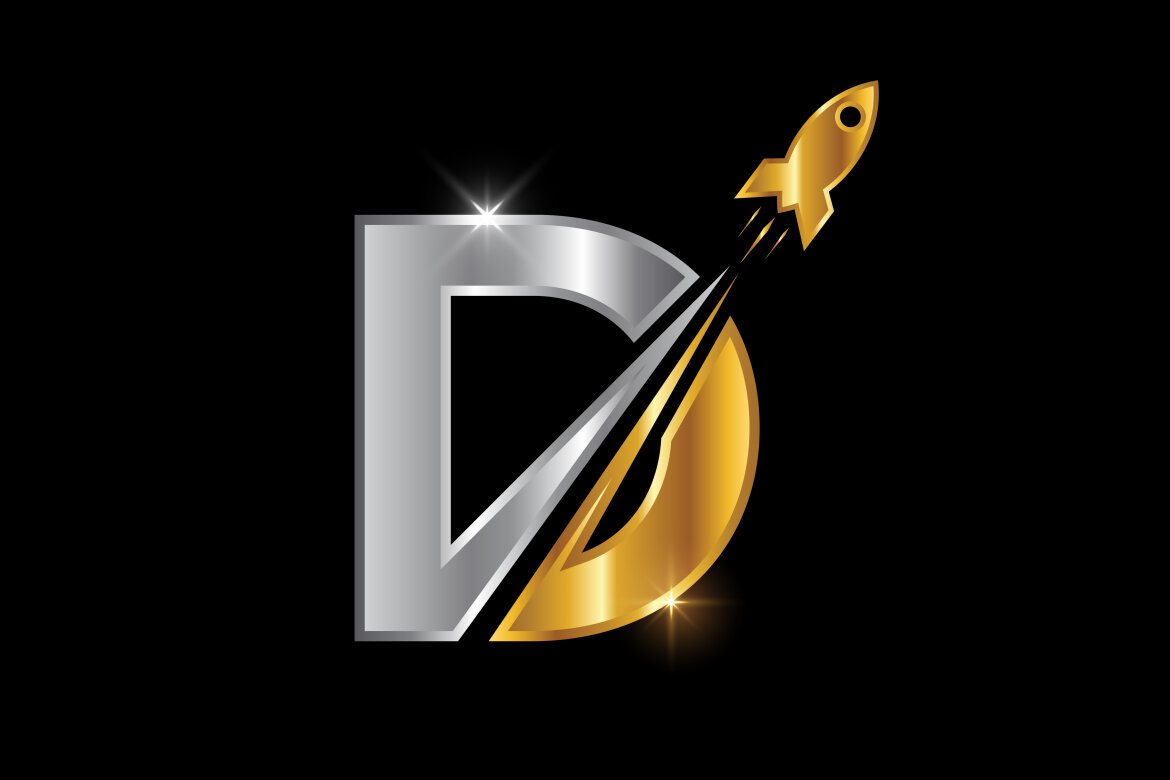 English alphabet with a Rocket logo | Deeezy