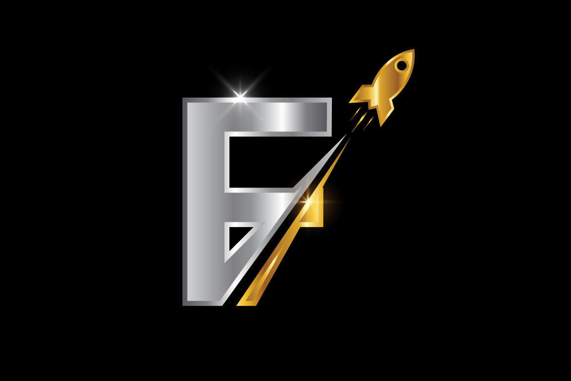 English alphabet with a Rocket logo | Deeezy
