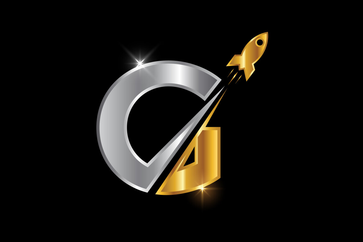 English alphabet with a Rocket logo | Deeezy