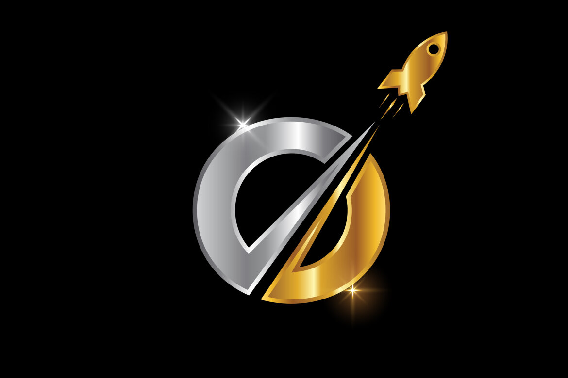 English alphabet with a Rocket logo | Deeezy