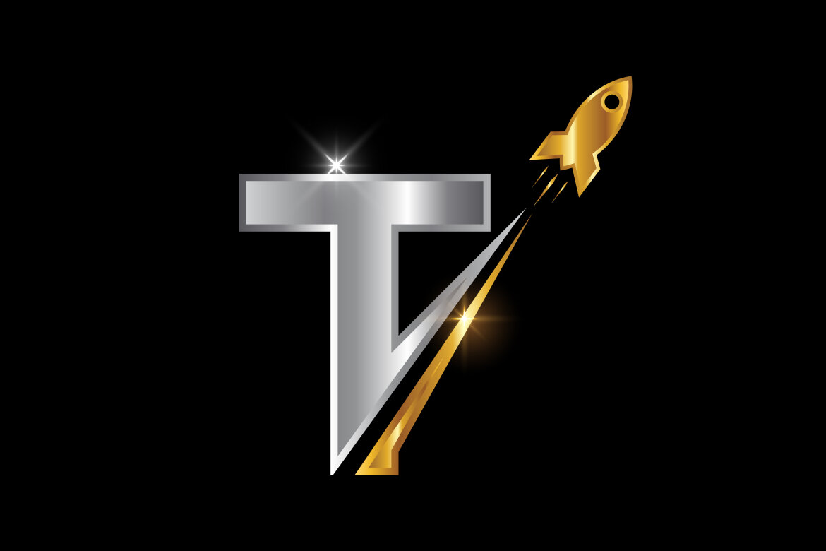 English alphabet with a Rocket logo | Deeezy