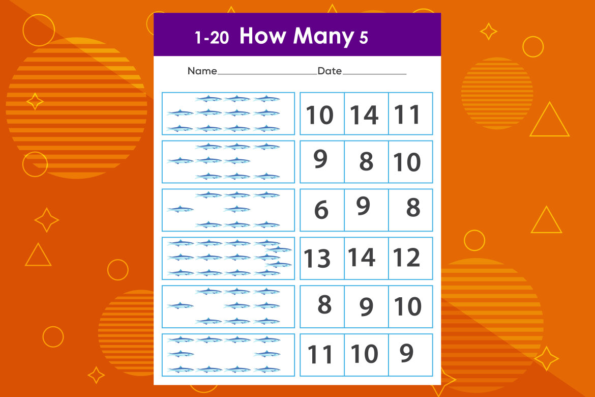 How many fishes task worksheet | Deeezy
