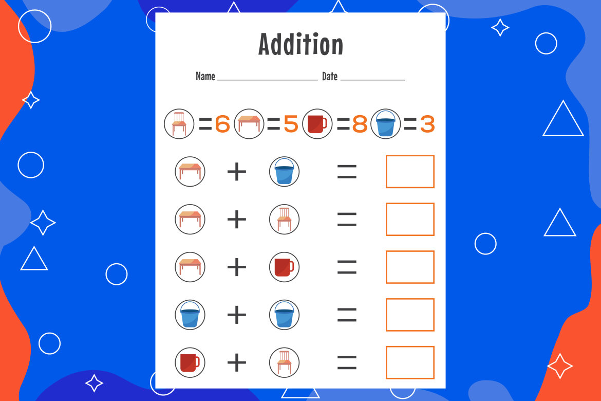 Addition with different elements for kids | Deeezy
