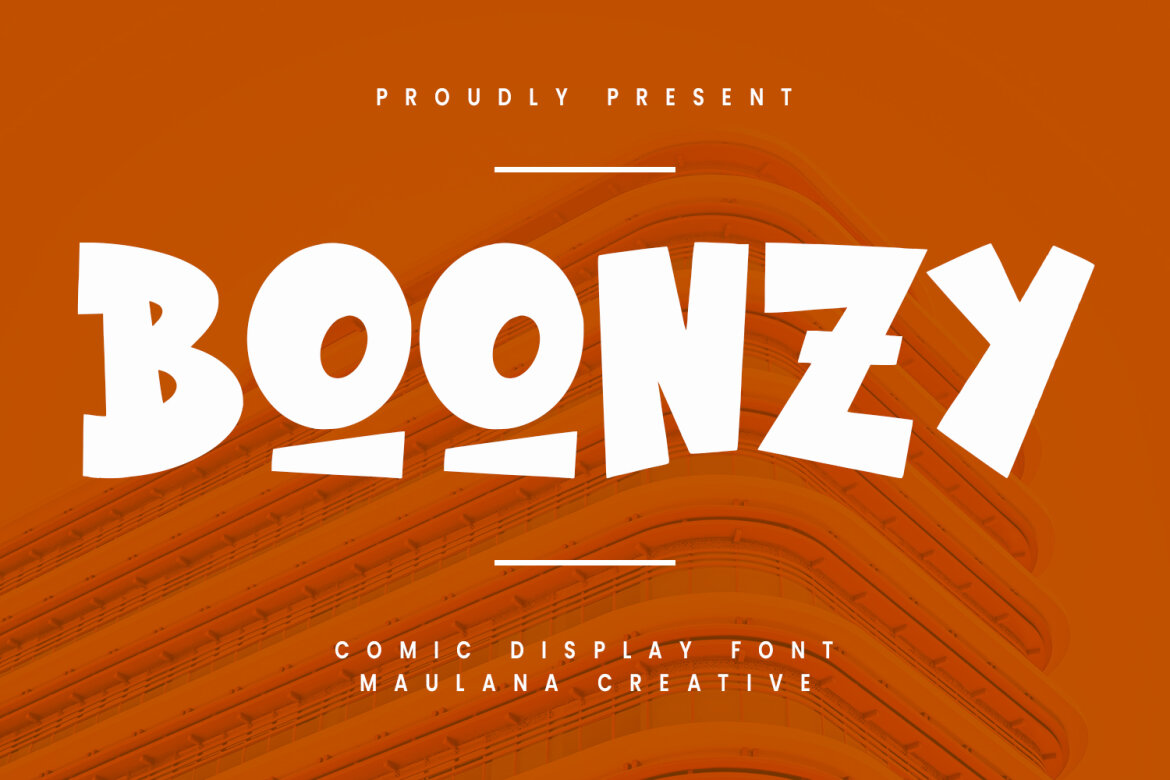 Boonzy Comic Display Font | Deeezy
