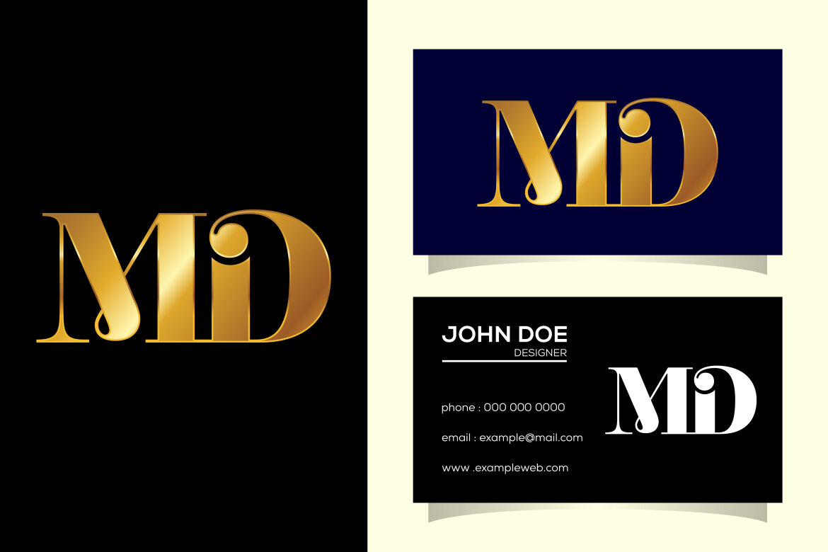 Letter M D Logo Design | Deeezy