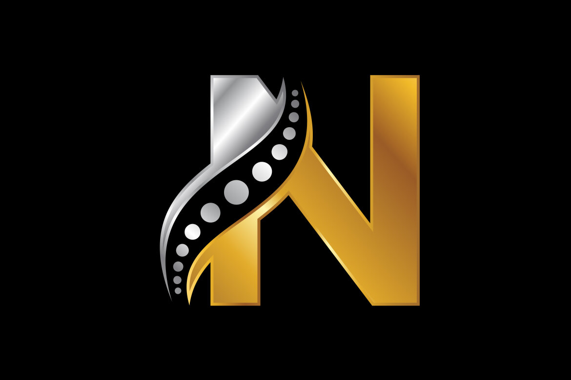 English alphabet with chiropractic spine logo | Deeezy