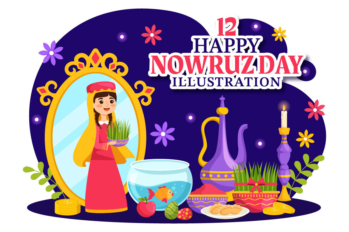 12 Happy Nowruz Day Illustration | Deeezy