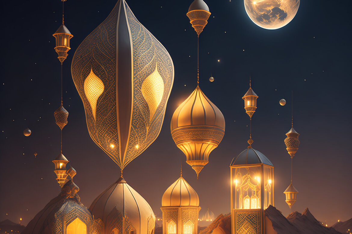 Crescent Moon And Eid Mubarak | Deeezy