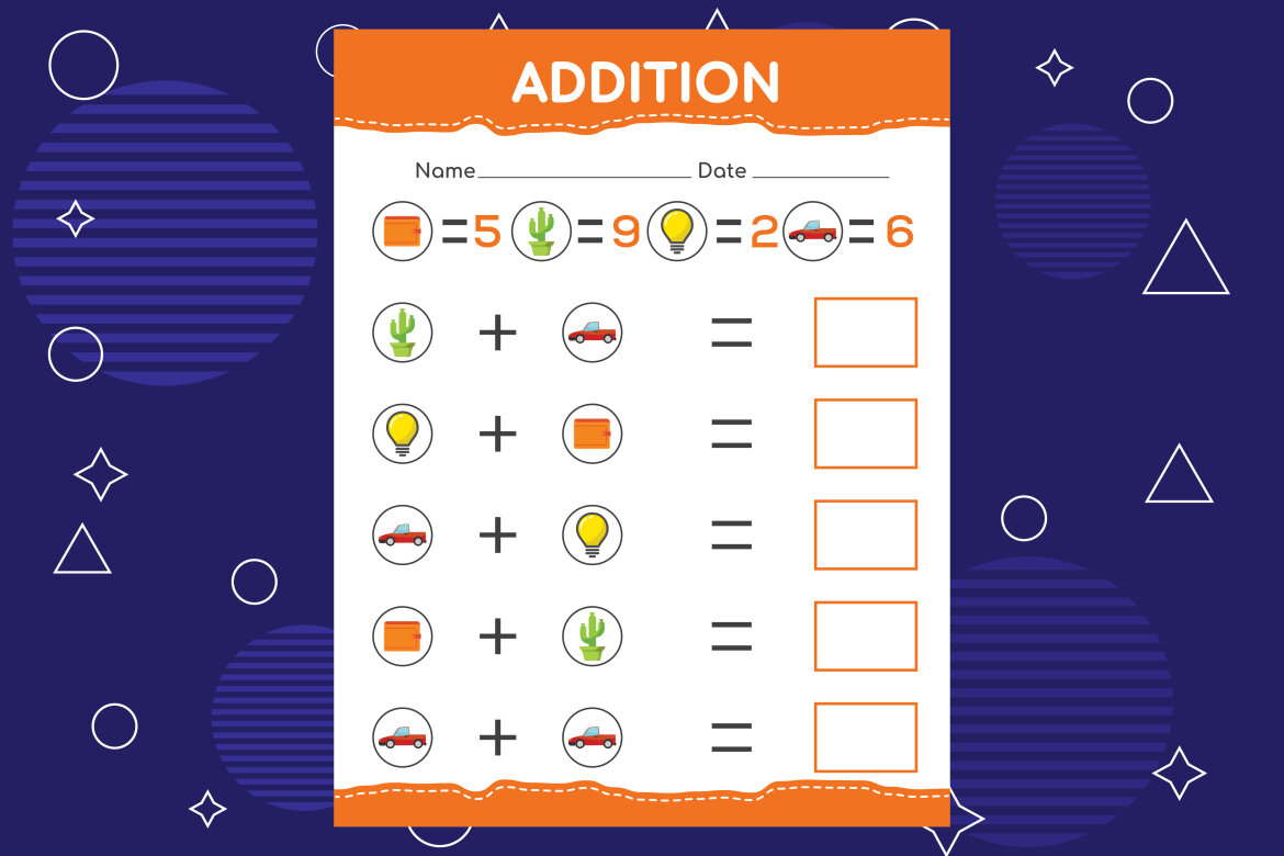 Addition with different elements for kids | Deeezy