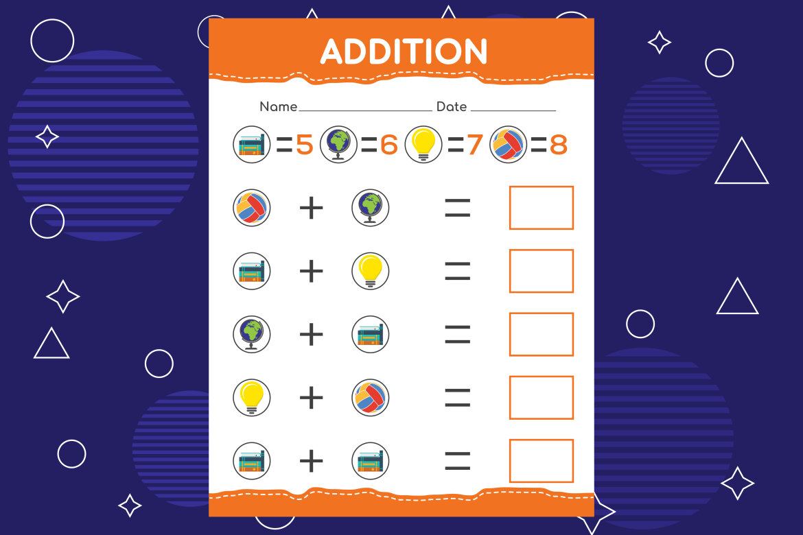 Addition with different elements for kids | Deeezy
