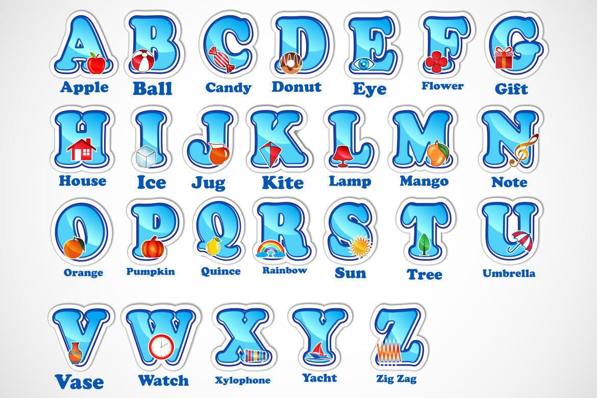 Alphabet stickers for kids | Deeezy