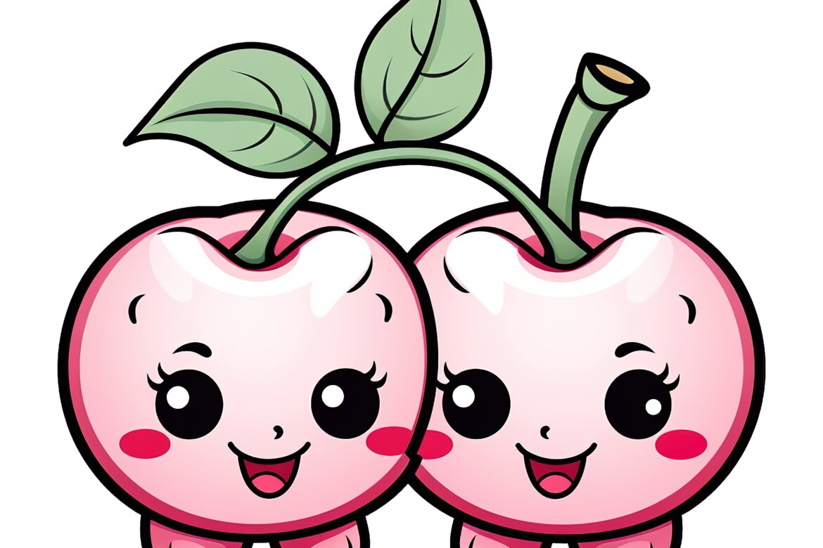 Watercolor Cherry Clipart | Deeezy