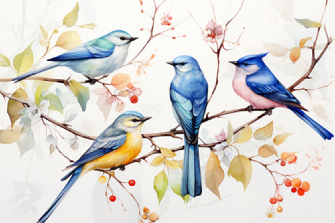 watercolor bird | Deeezy