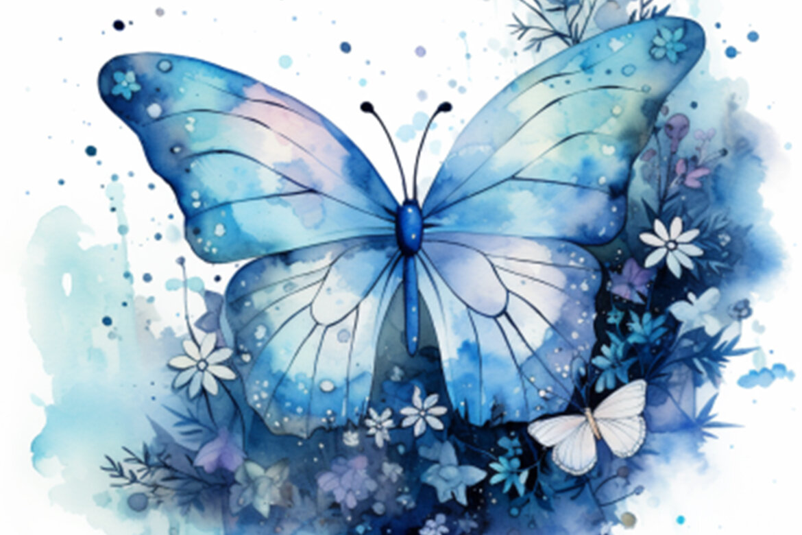 Butterfly watercolor | Deeezy