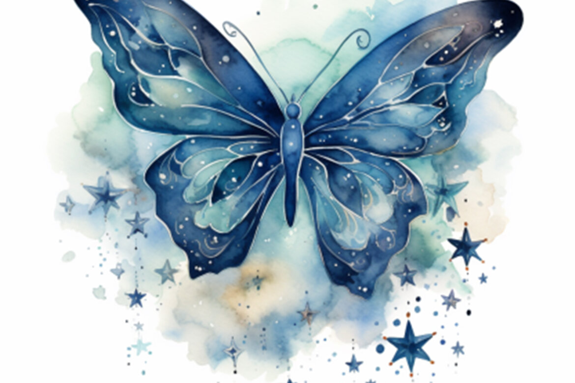 watercolor butterfly | Deeezy