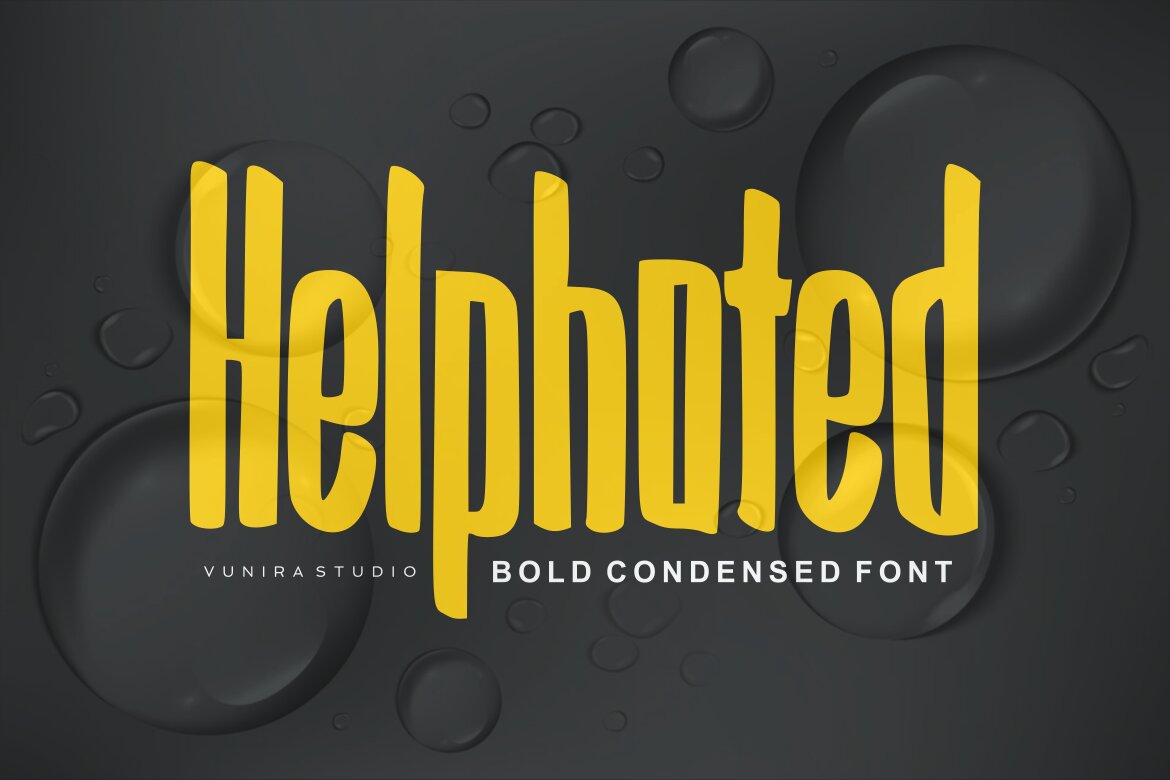 Helphoted Bold Condensed FREE Font | Deeezy