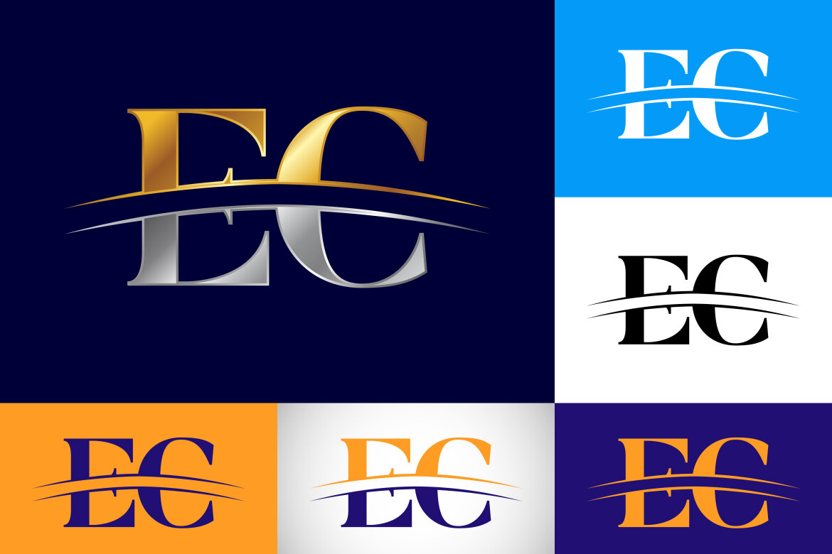 E C Logo Design Vector | Deeezy