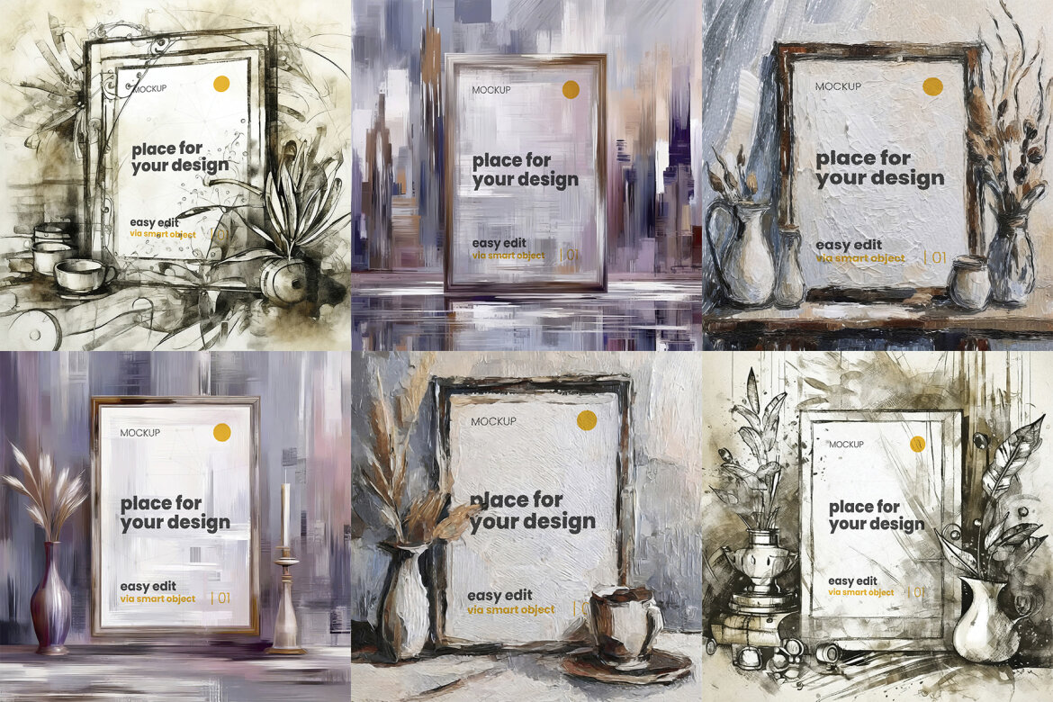 Artistic Creative Scene Poster Mockup | Deeezy