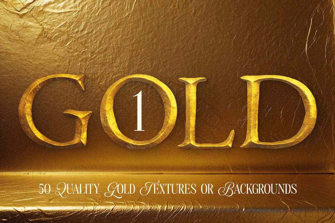 50 Gold Textures & Backgrounds Vol.1 | Deeezy