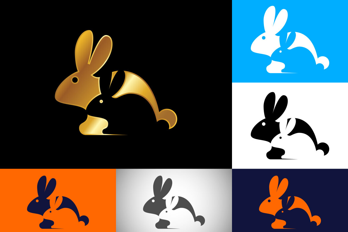 Rabbit Icon Logo Design | Deeezy