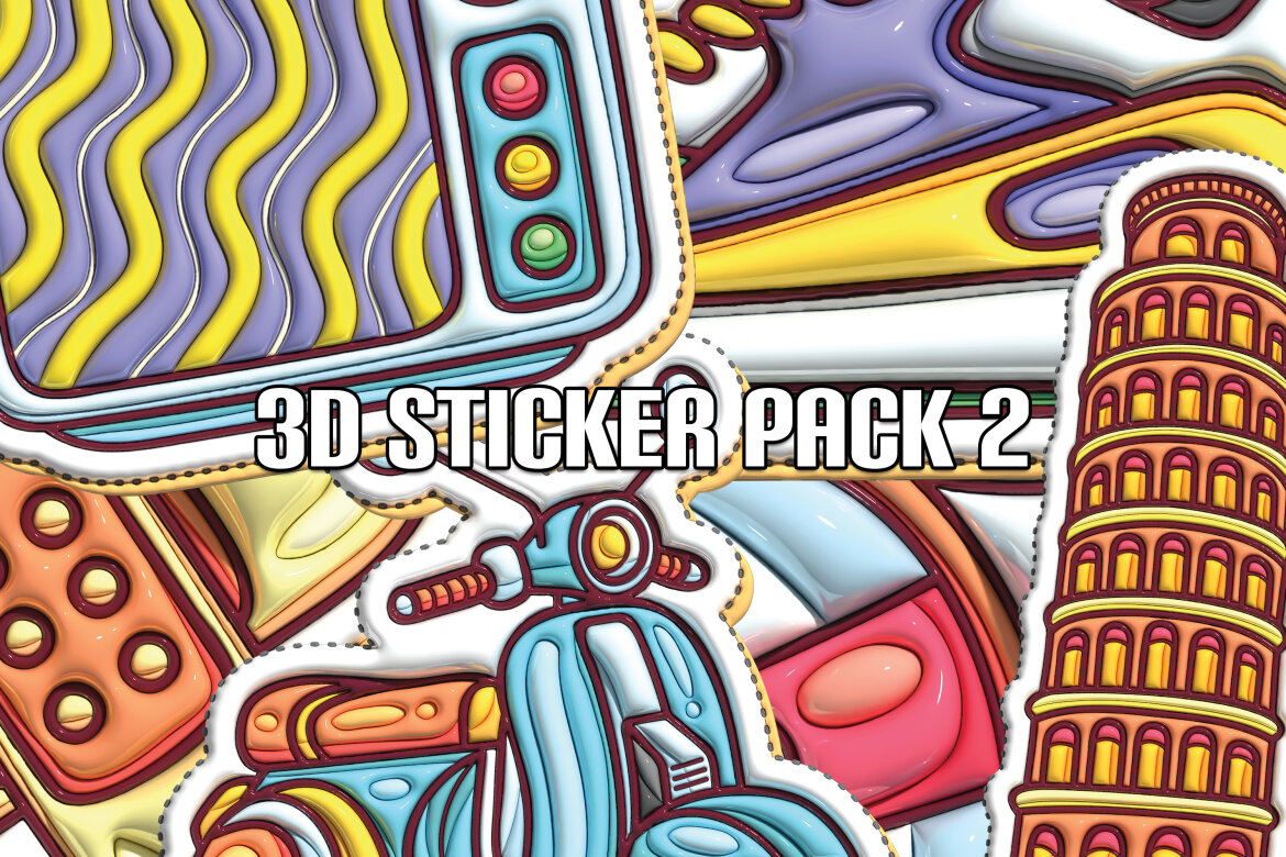 3D Sticker Pack 2 | Deeezy