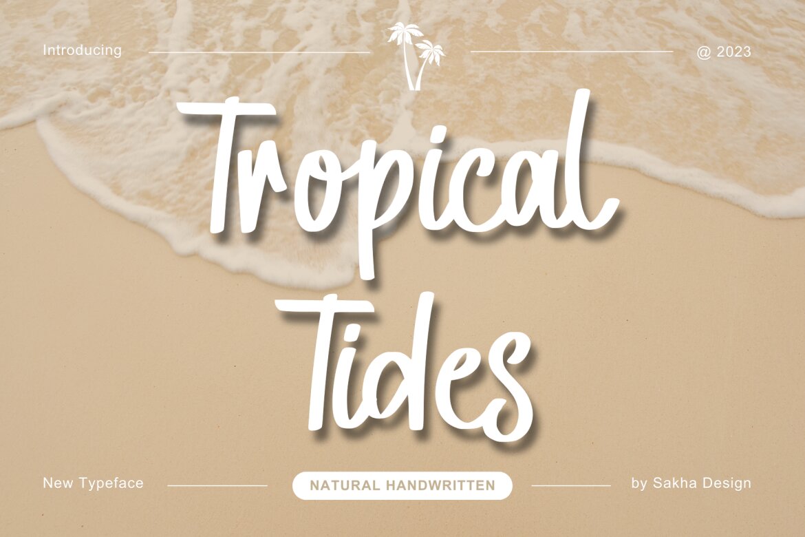 Tropical Tides - Handwritten Font | Deeezy
