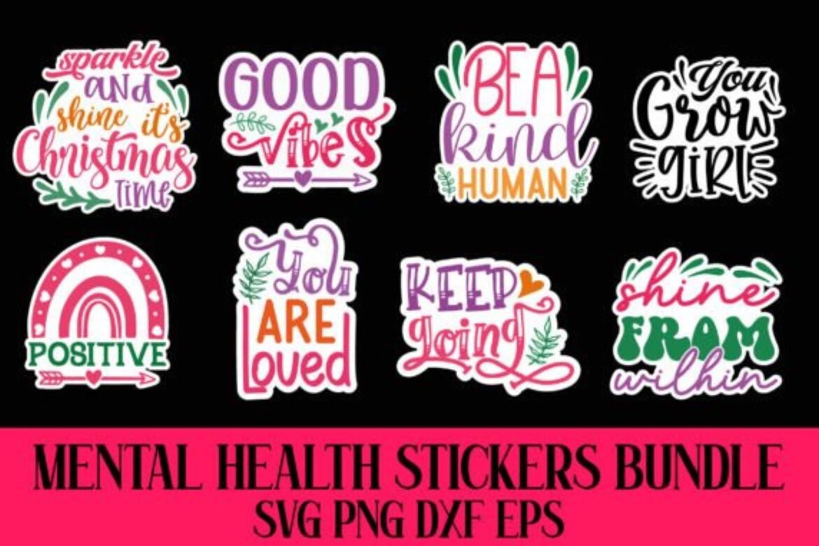 Mental Health Stickers Bundle | Deeezy