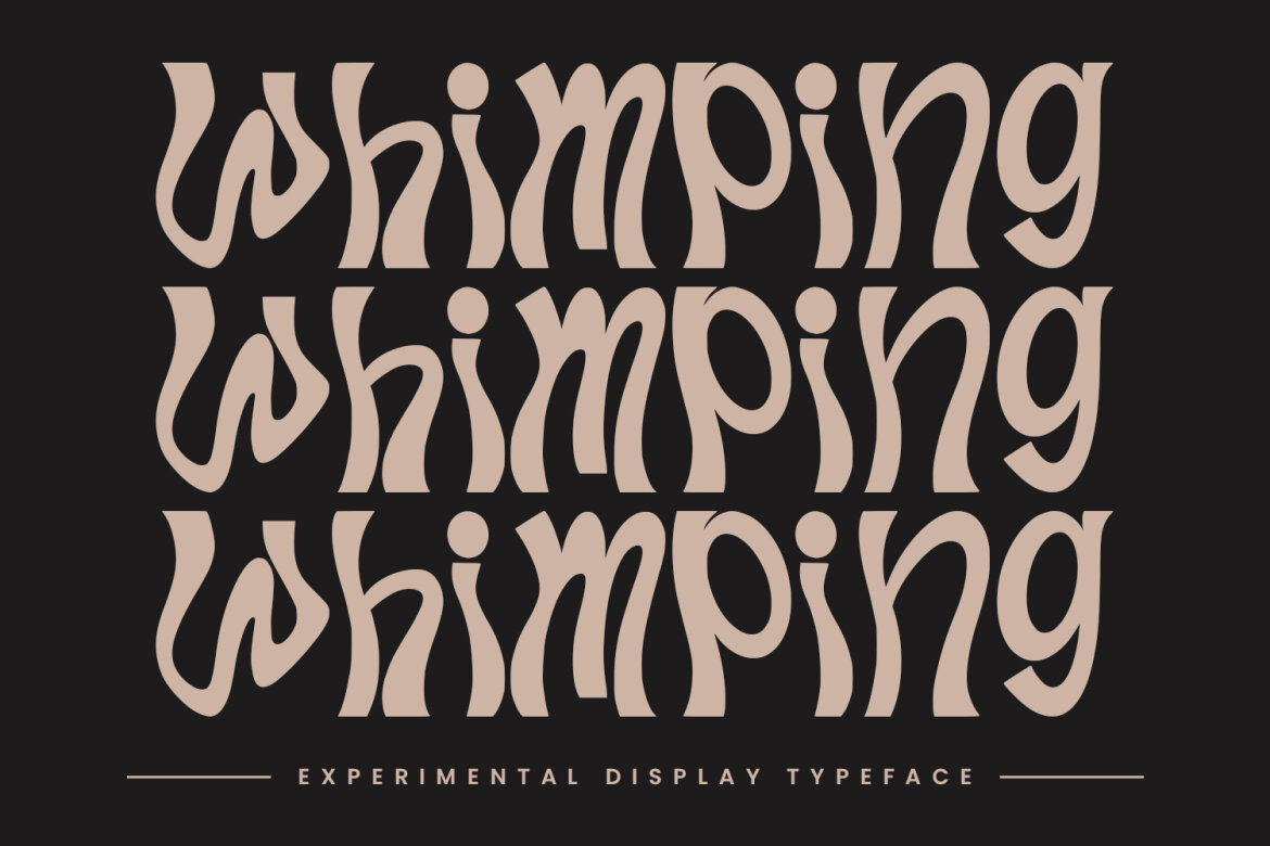 Whimping Experimental Display Font | Deeezy