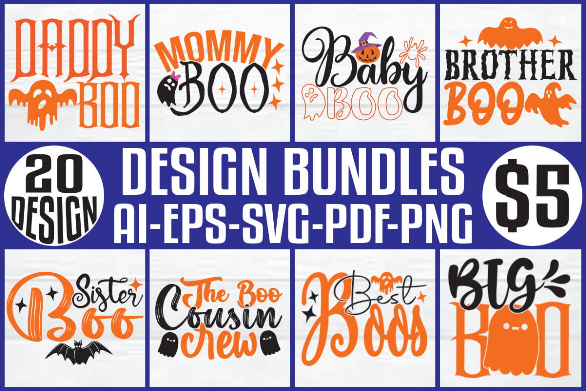 Halloween mega t-shirt design bundle | Deeezy