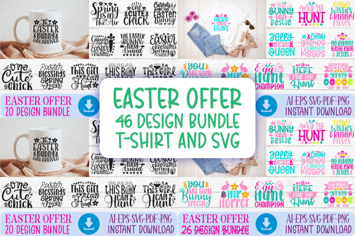 Easter Day shirt bundle, easter day SVG bundle | Deeezy