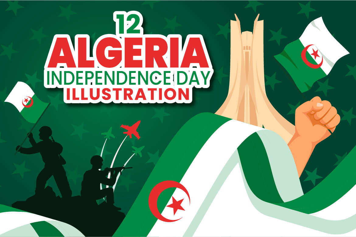 12 Algeria Independence Day Illustration | Deeezy
