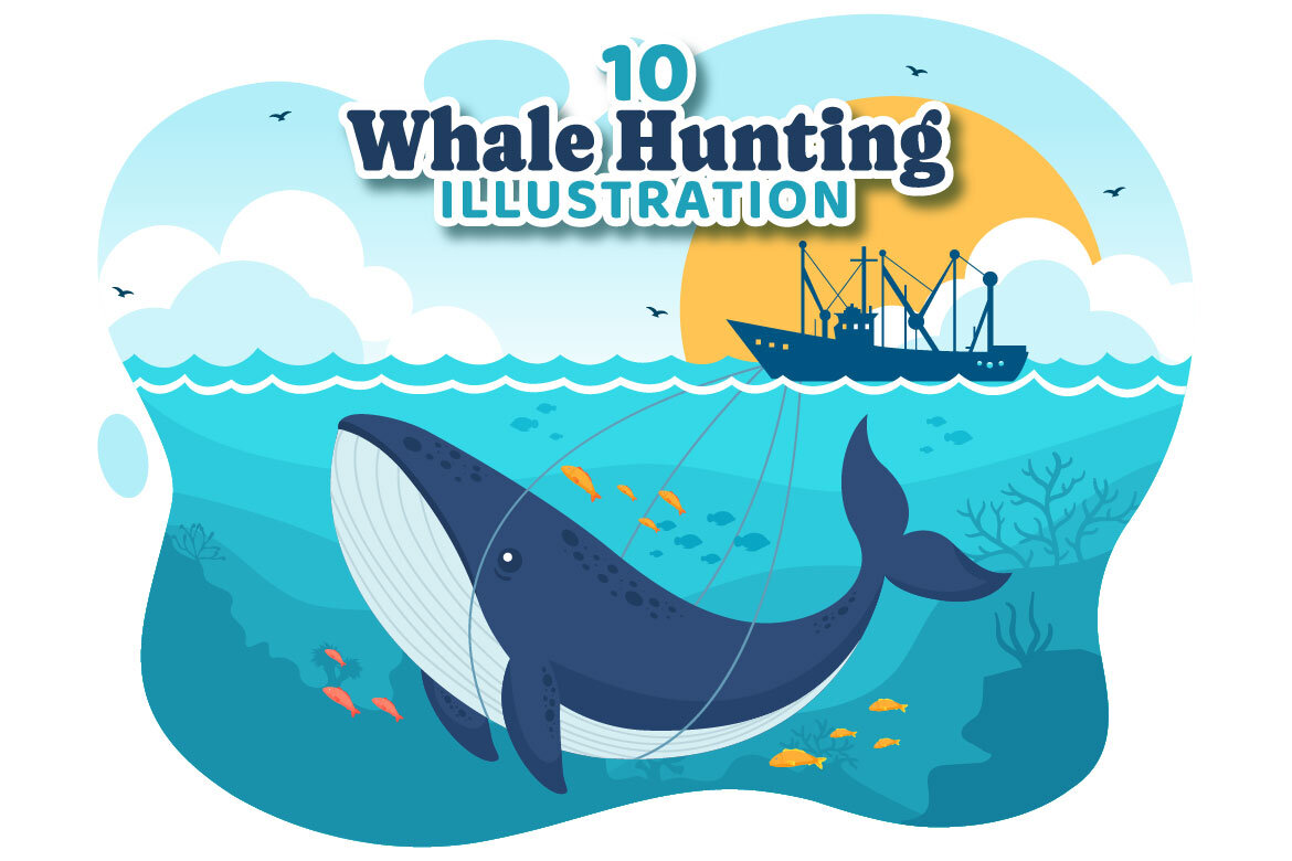 10 Whale Hunting Illustration | Deeezy