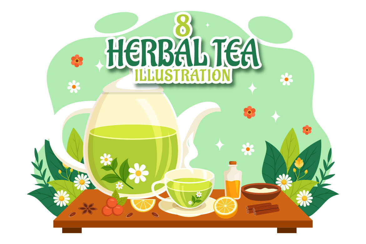 8 Herbal Tea Illustration | Deeezy