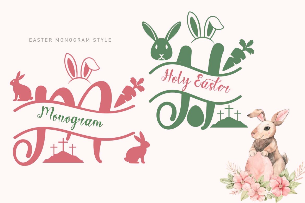 Holy Easter Monogram | Deeezy