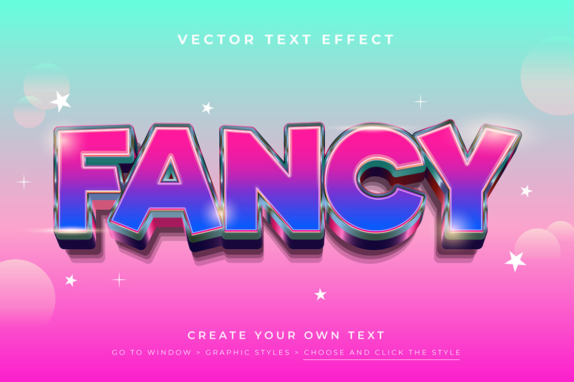 Vector Text Effect - Fancy | Deeezy