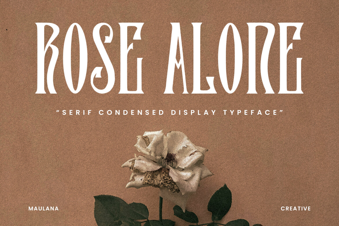 Rose Alone Serif Condensed Display Typeface | Deeezy
