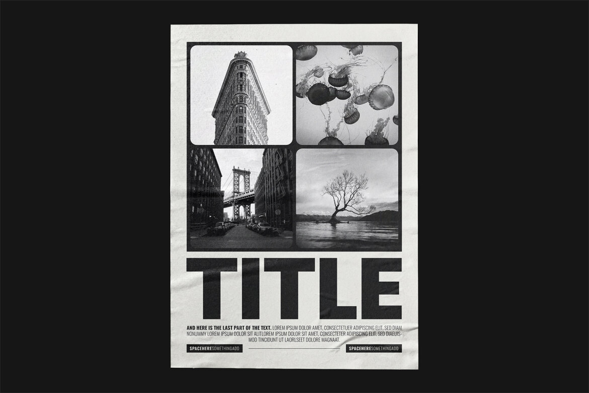 Four Photos Poster Template | Deeezy