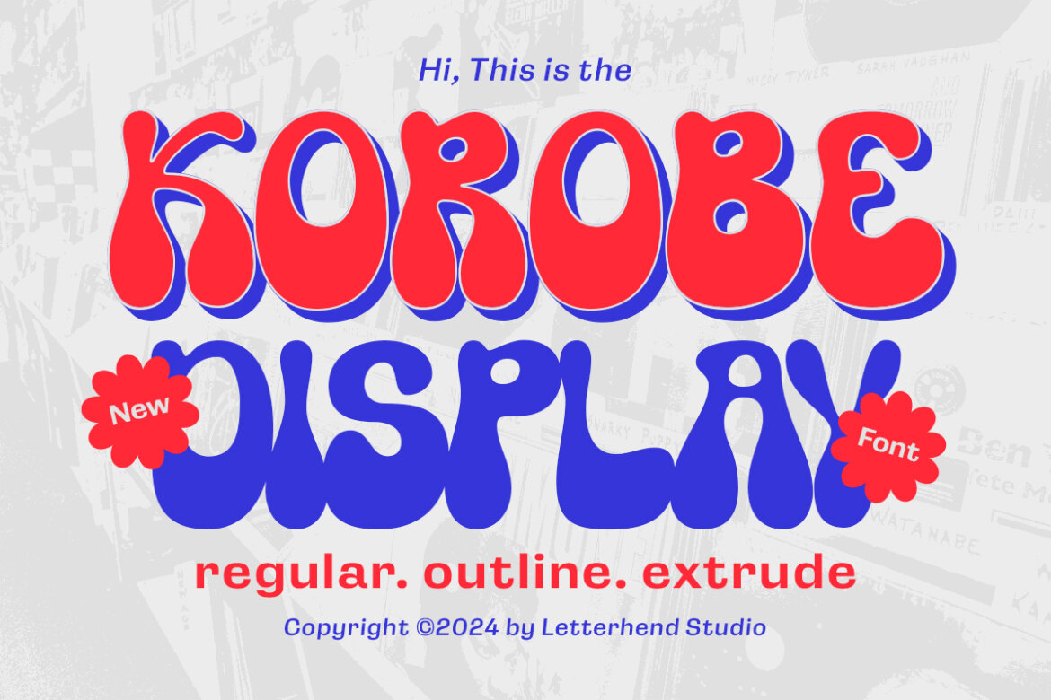 Korobe Funky Display Font | Deeezy