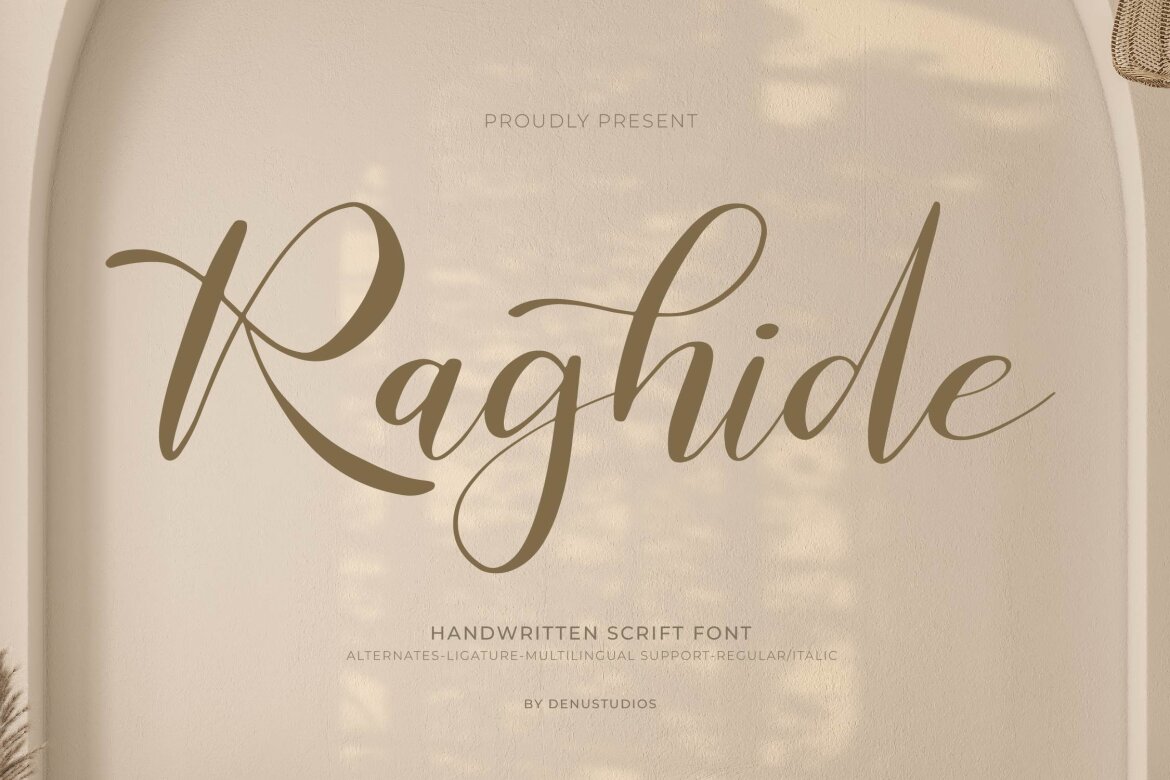 Raghide Script Font | Deeezy