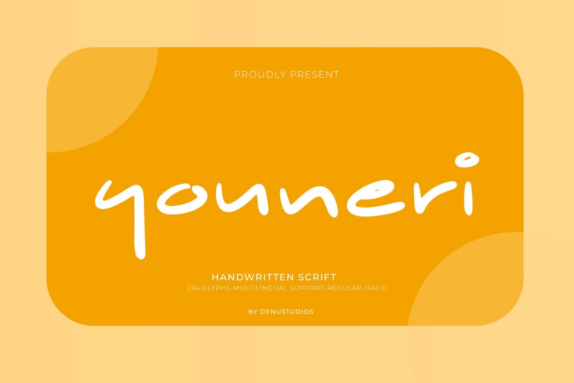 Youneri Handwritten Font | Deeezy