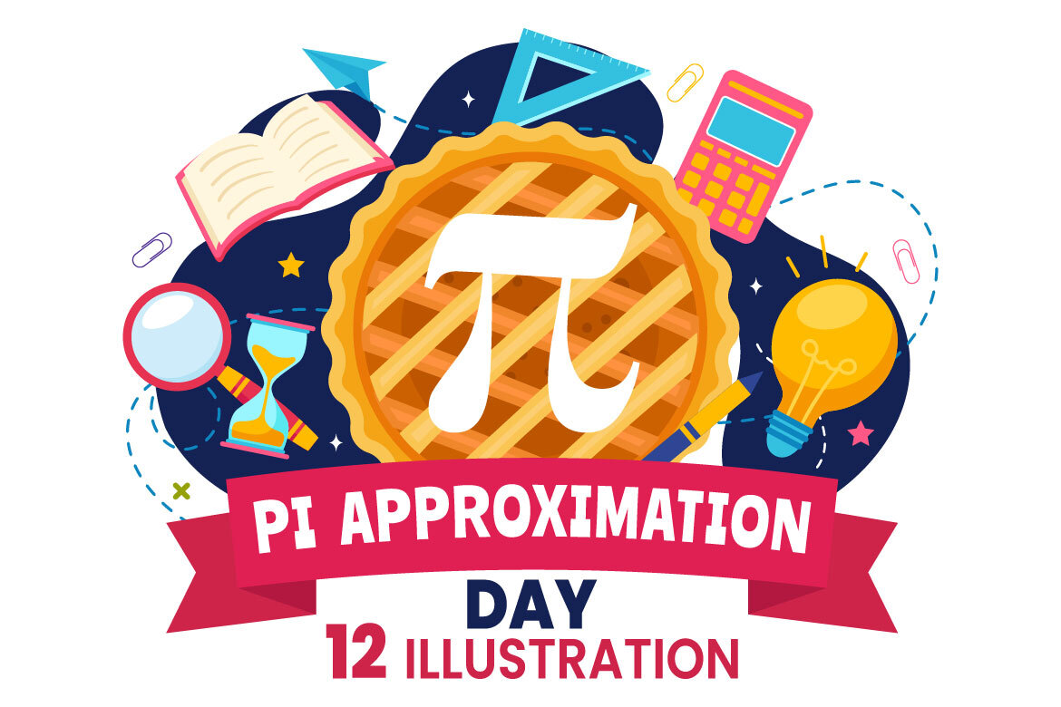 12 Pi Approximation Day Illustration | Deeezy 12 Pi Approximation Day Illustration | Deeezy