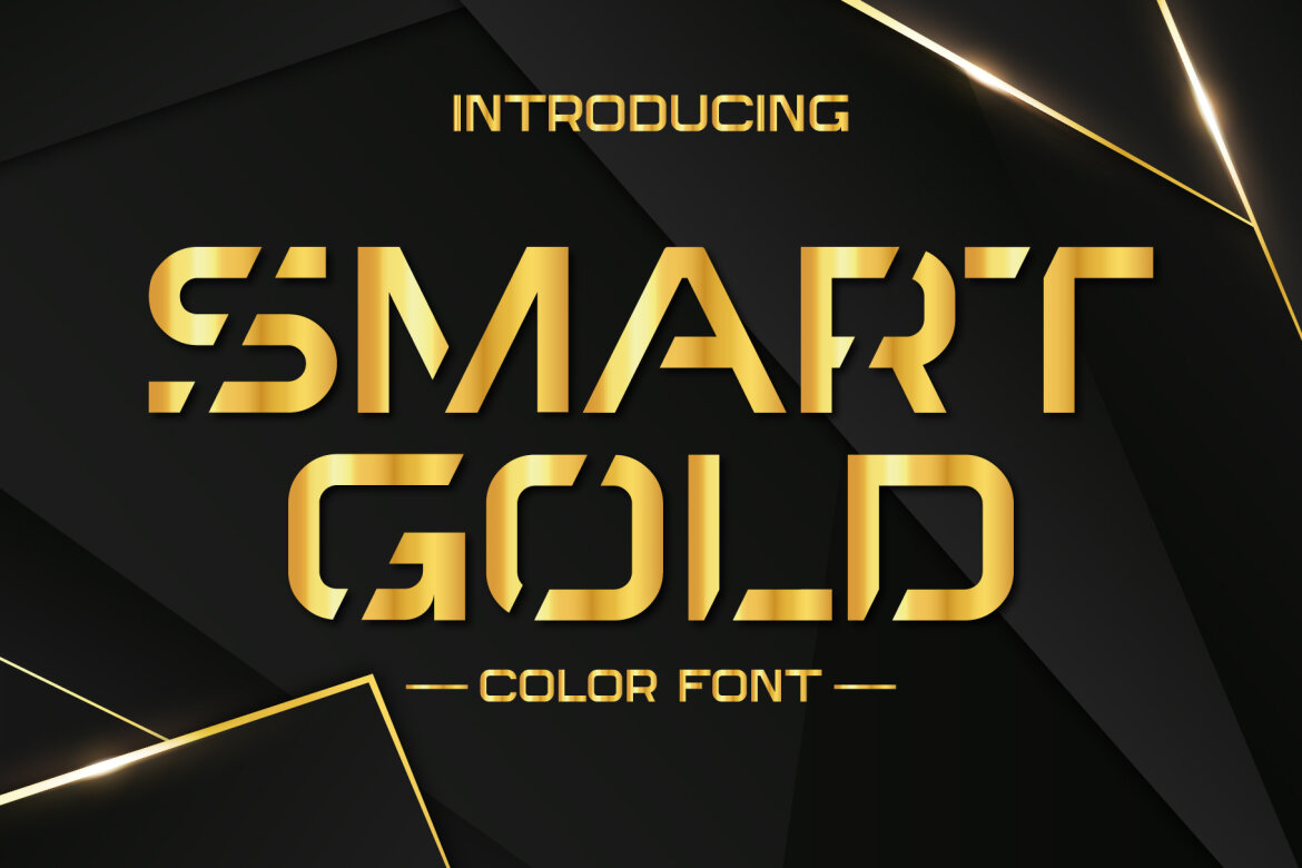 Smart Gold Color Fonts | Deeezy