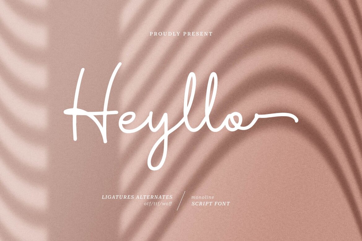 Heyllo | Monoline Script | Deeezy