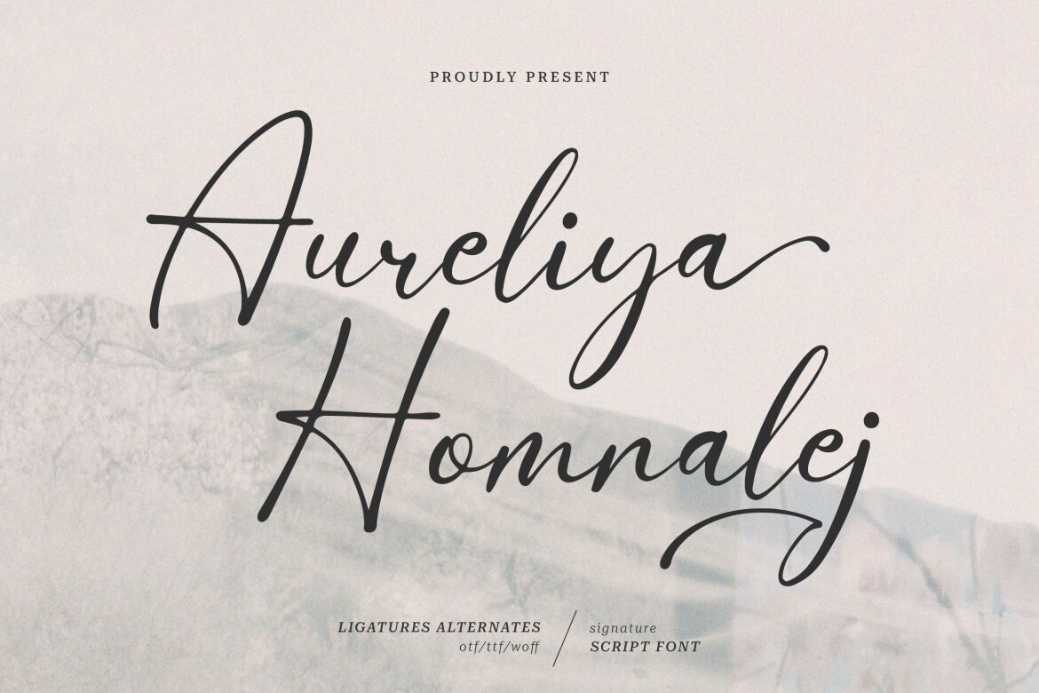 Aureliya Homnalej | Elegant Script | Deeezy