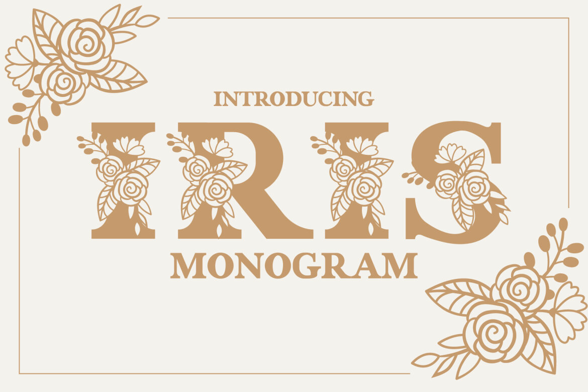 Iris Monogram Fonts | Deeezy