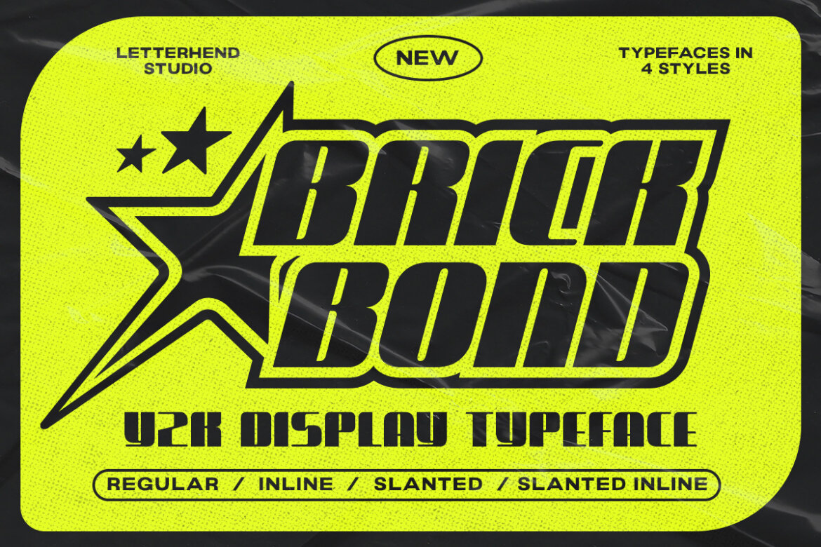 Brick Bond Y2K Display Typeface | Deeezy