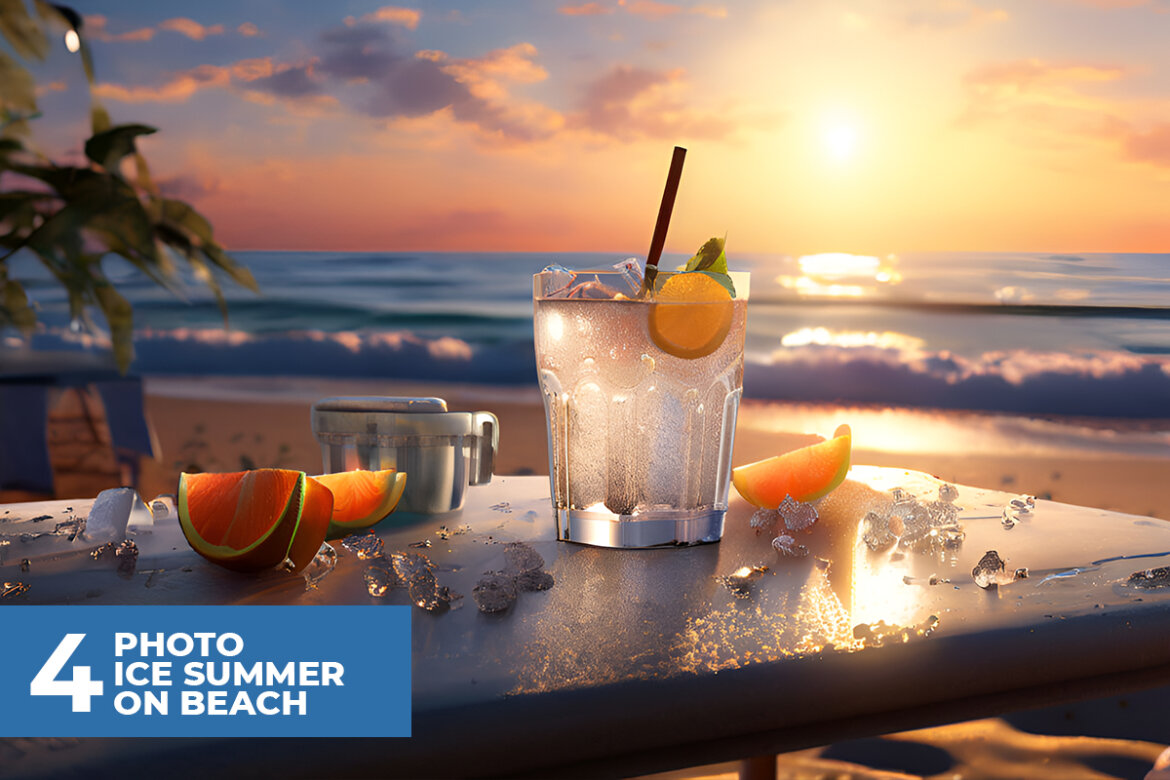 4 Photo Ice Summer on Beach Stock Images | Deeezy
